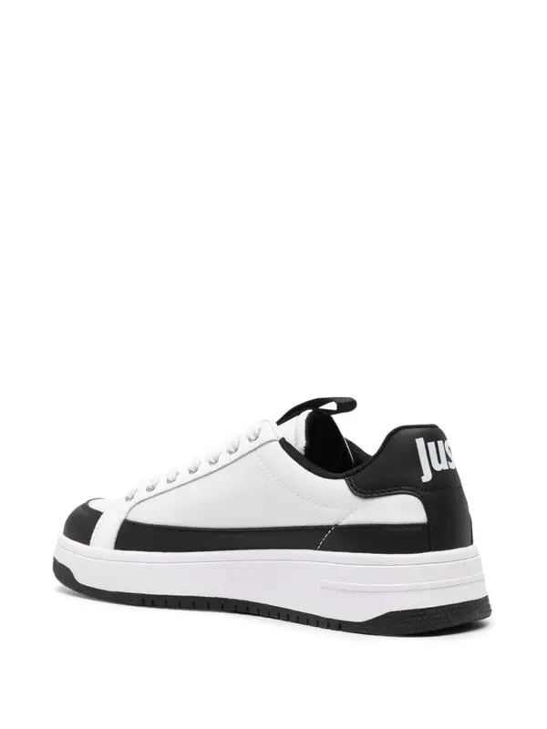 Just Cavalli Logo-print Leather Sneakers - White