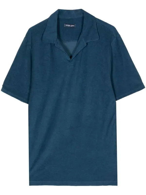 Frescobol Carioca Faustino Towelling-finish Polo Shirt - Blue