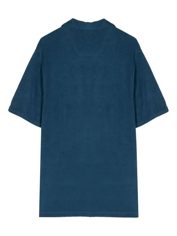 Frescobol Carioca Faustino Towelling-finish Polo Shirt - Blue