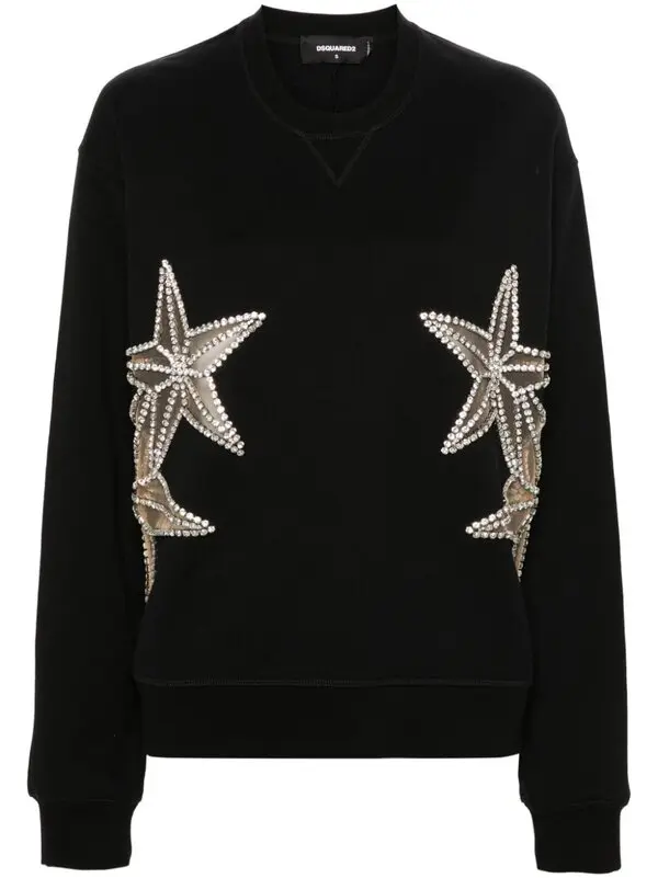 Dsquared2 Crystal-embellished Sweatshirt - Black