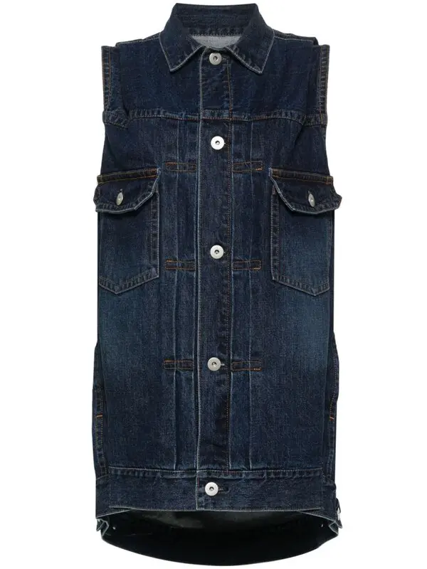 Sacai Sleeveless Denim Gilet