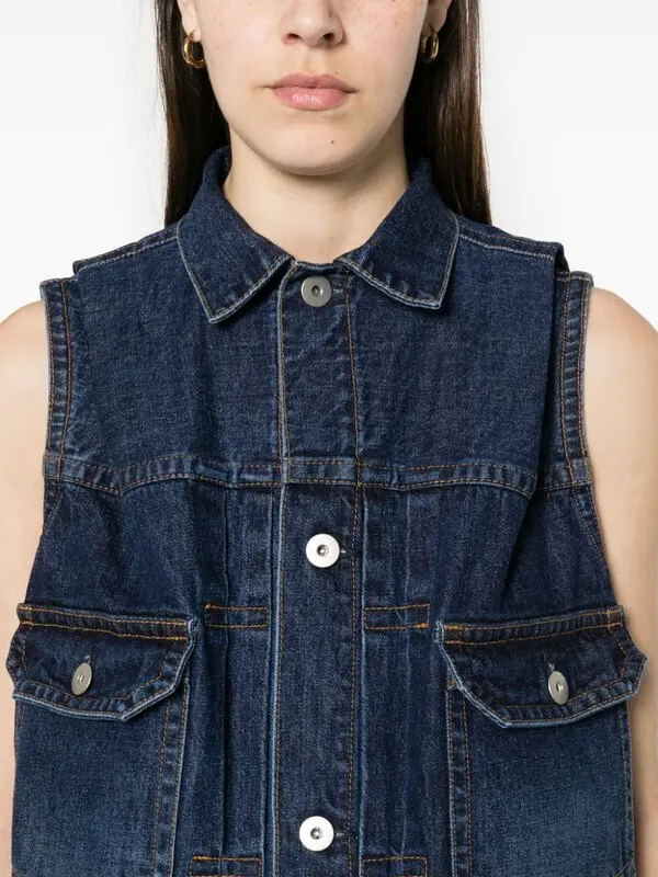 Sacai Sleeveless Denim Gilet