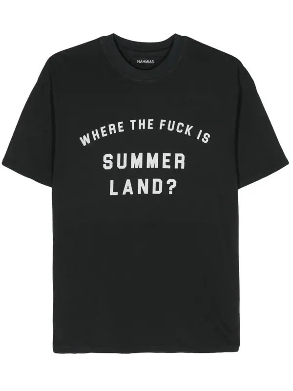 NAHMIAS Slogan-print T-shirt