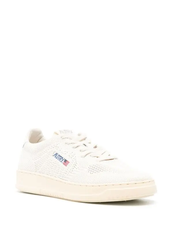 AUTRY Easeknit Lace-up Sneakers - White