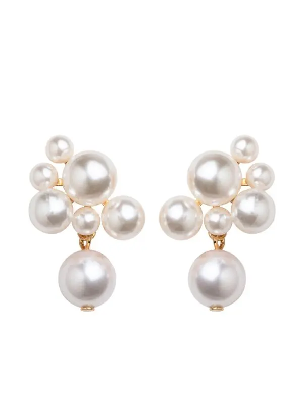 JENNIFER BEHR Perlita Pearl Earrings - White