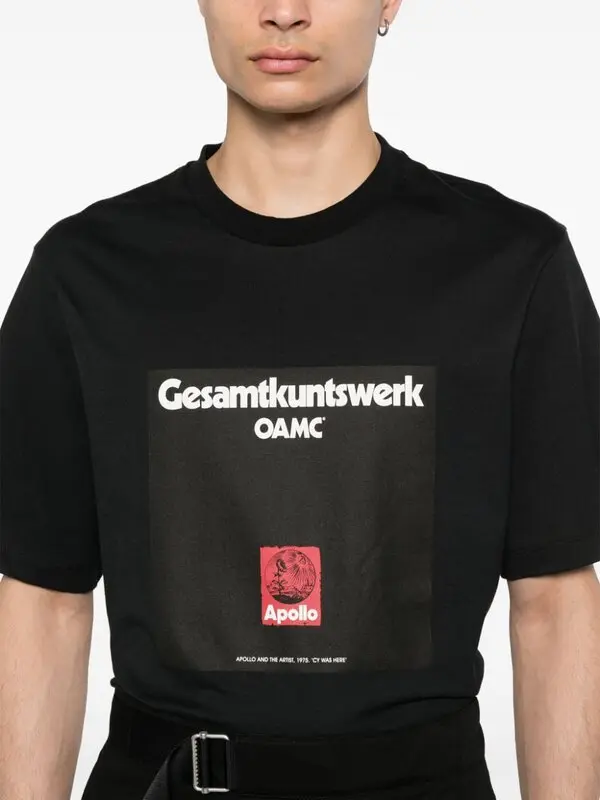 OAMC Apollo Cotton T-shirt - Black