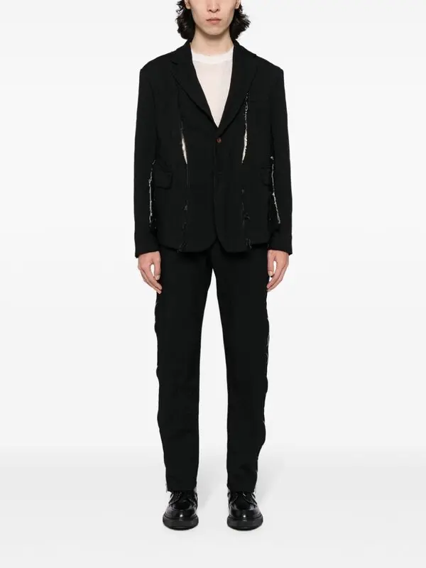 Comme Des Garçons Zip-up Tapered Trousers