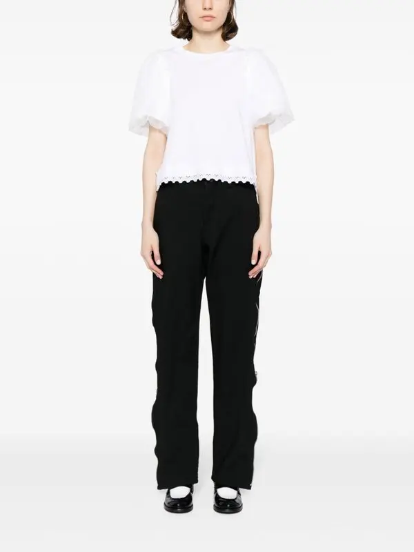 Comme Des Garçons Zip-up Tapered Trousers