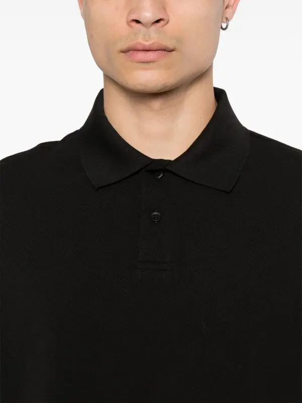 Just Cavalli Piqué-weave Polo Shirt - Black