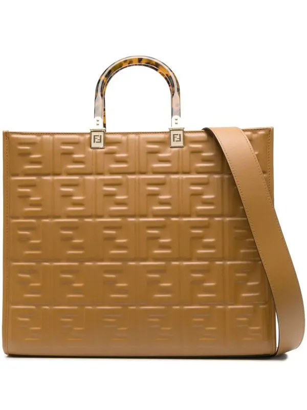Fendi Embossed Tote Bag