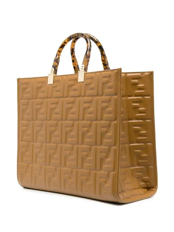 Fendi Embossed Tote Bag