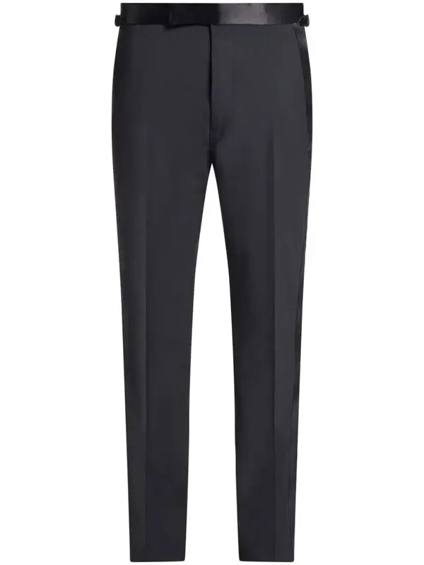 TOM FORD Straight-leg Tailored Trousers - Black