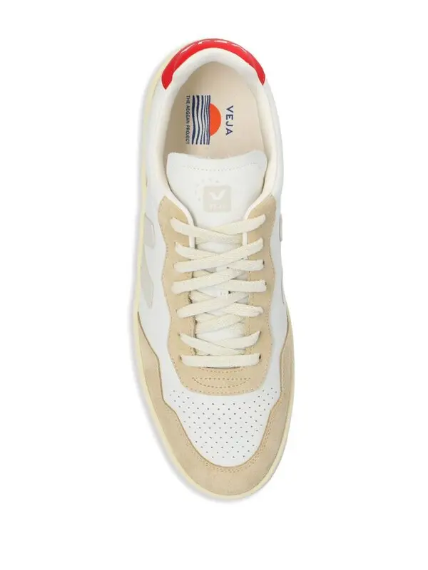VEJA V-90 Leather Sneakers - White