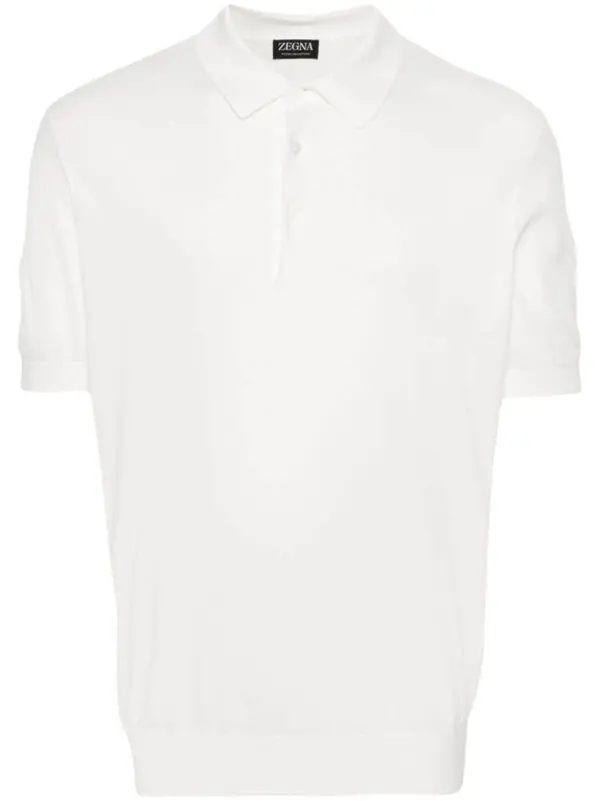 Zegna Cotton Polo Shirt - White