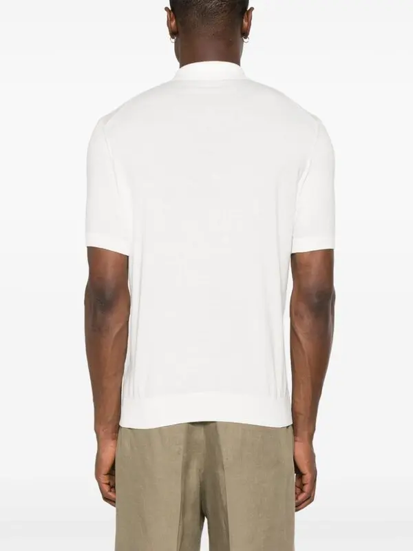 Zegna Cotton Polo Shirt - White