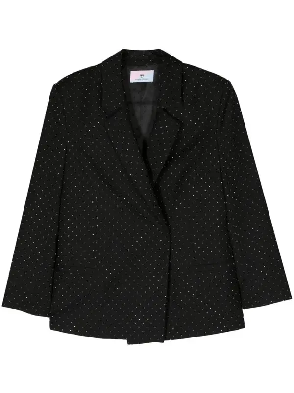 CHIARA FERRAGNI Rhinestone-embellished Double-breasted Blazer