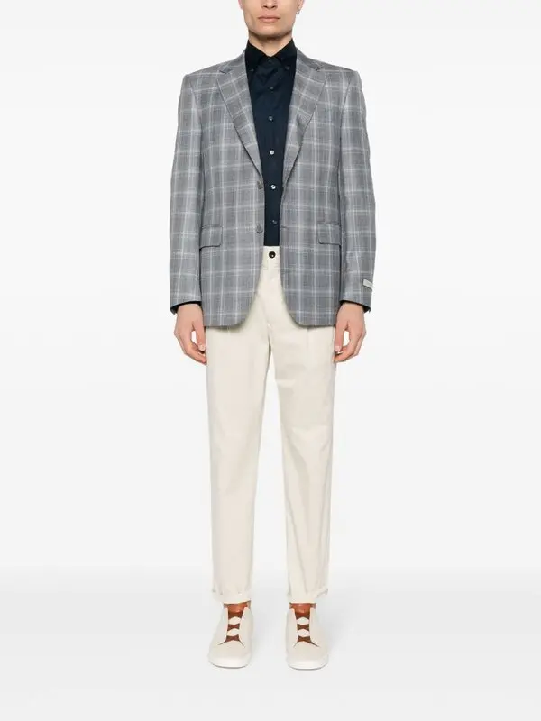 FAY Plain Cotton Shirt - Blue