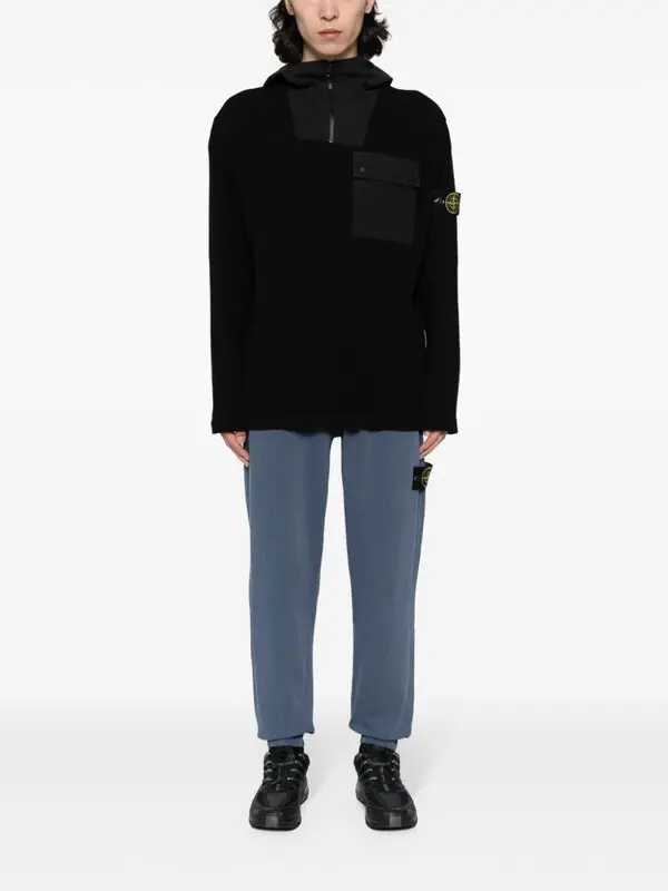 Stone Island Compass-badge Cotton Track Pants - Blue