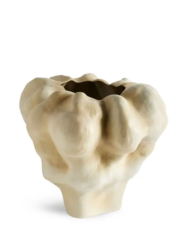 L'Objet Short Timna Porcelain Vase - Neutrals