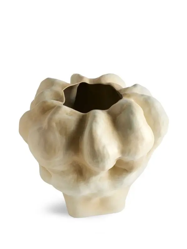 L'Objet Short Timna Porcelain Vase - Neutrals