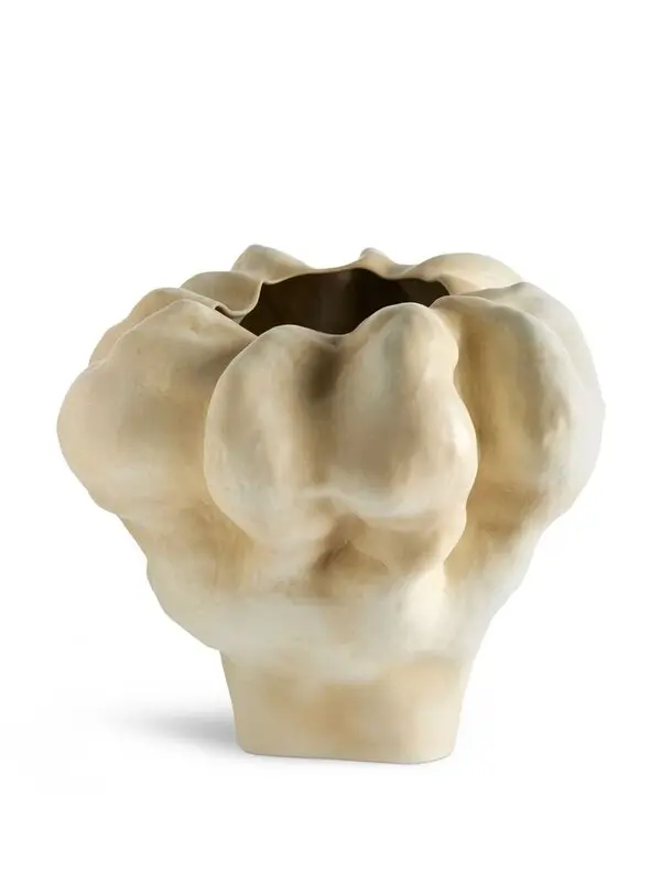 L'Objet Short Timna Porcelain Vase - Neutrals