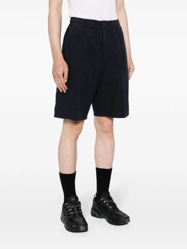 Stone Island Compass-motif Bermuda Shorts - Blue