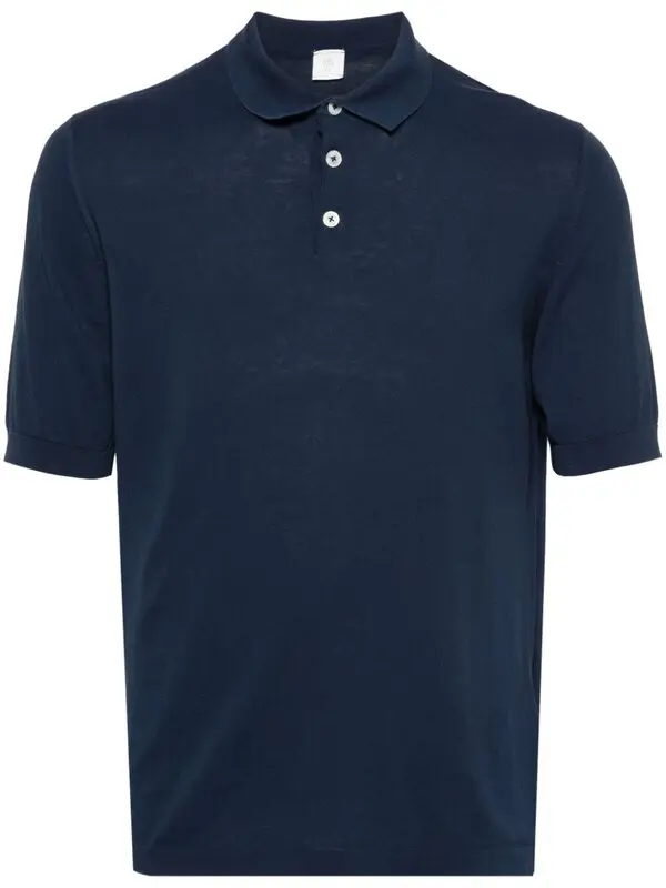 Eleventy Cotton Polo Shirt - Blue