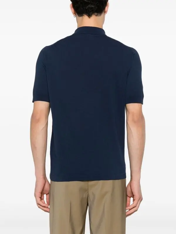 Eleventy Cotton Polo Shirt - Blue