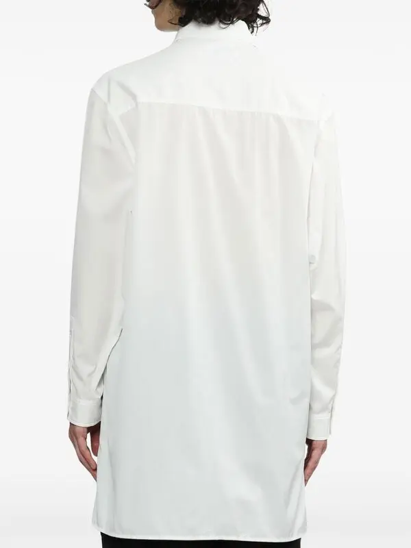 Yohji Yamamoto Scarf-detail Cotton Shirt