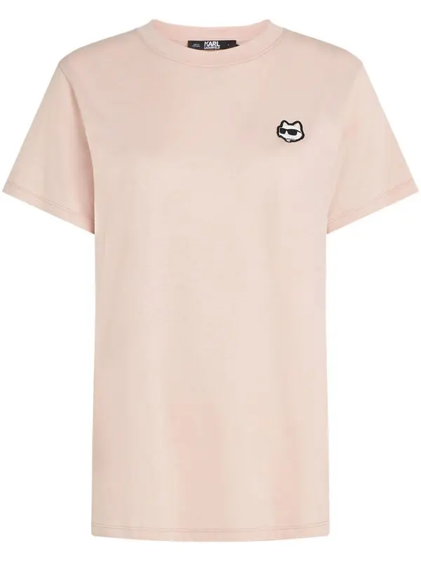 Karl Lagerfeld Ikon Logo-appliqué T-shirt