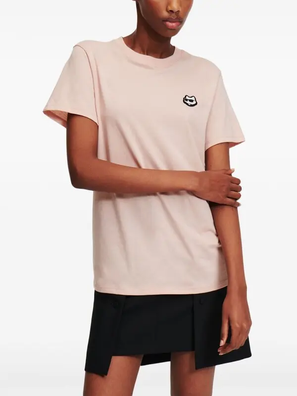 Karl Lagerfeld Ikon Logo-appliqué T-shirt