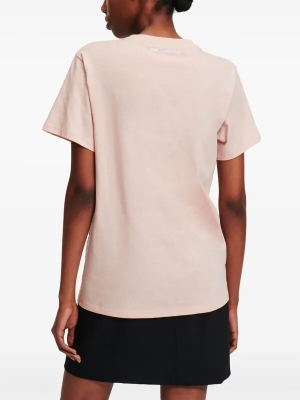 Karl Lagerfeld Ikon Logo-appliqué T-shirt