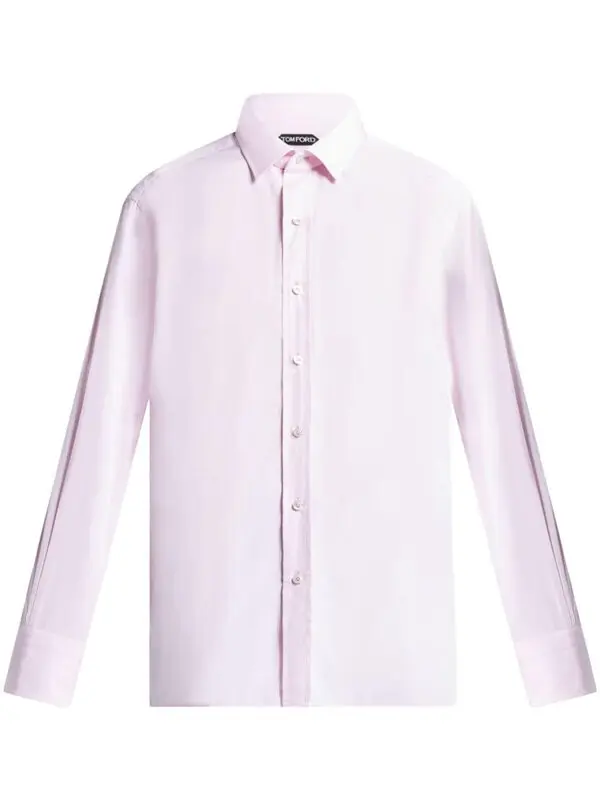 TOM FORD Cotton Poplin Shirt - Pink