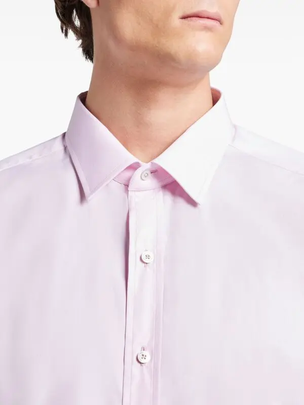 TOM FORD Cotton Poplin Shirt - Pink