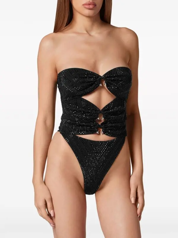 Philipp Plein Crystal-embellished One-piece Swimsuit