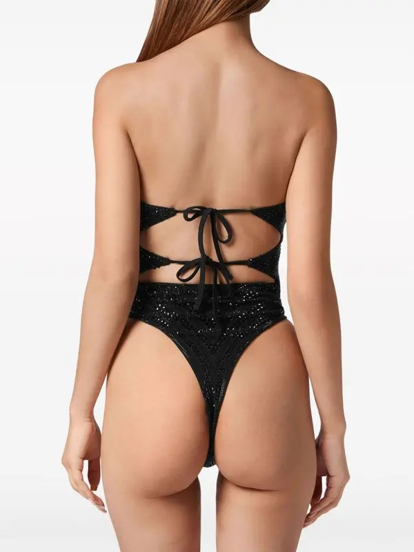 Philipp Plein Crystal-embellished One-piece Swimsuit