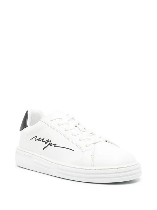 MSGM Iconic Leather Sneakers