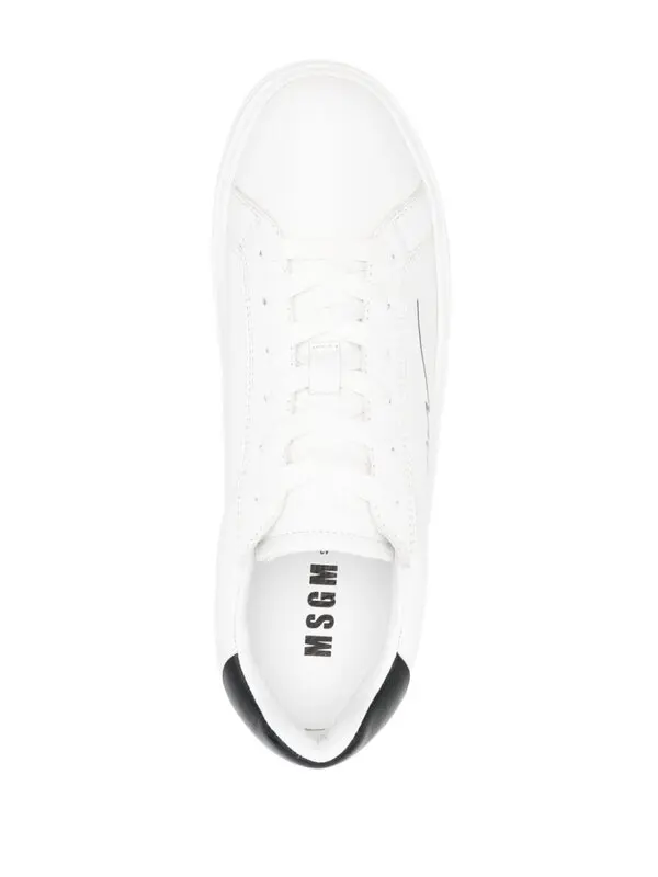 MSGM Iconic Leather Sneakers