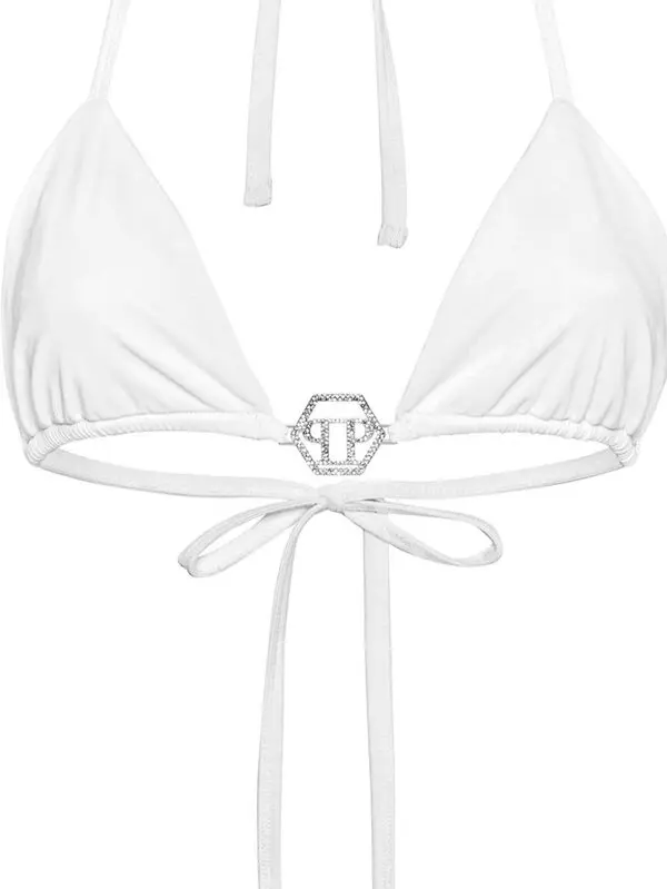 Philipp Plein Logo-plaque Triangle Bikini Set - White