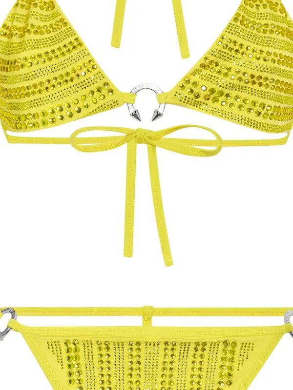 Philipp Plein Crystal-embellished Bikini