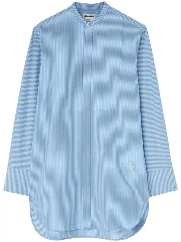 JIL SANDER Saturday Striped Cotton Shirt