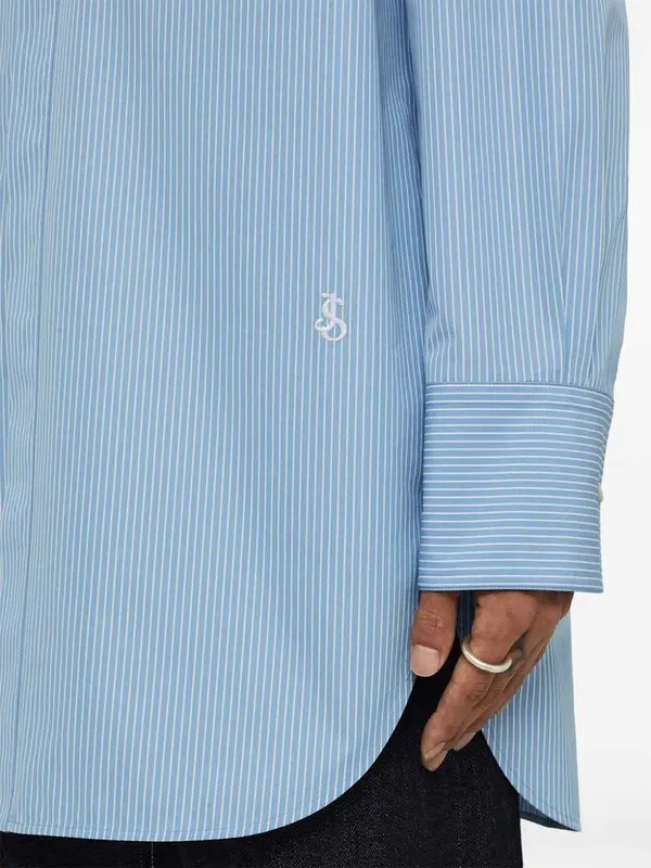 JIL SANDER Saturday Striped Cotton Shirt