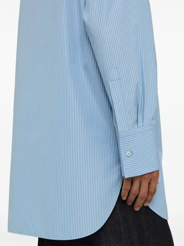 JIL SANDER Saturday Striped Cotton Shirt
