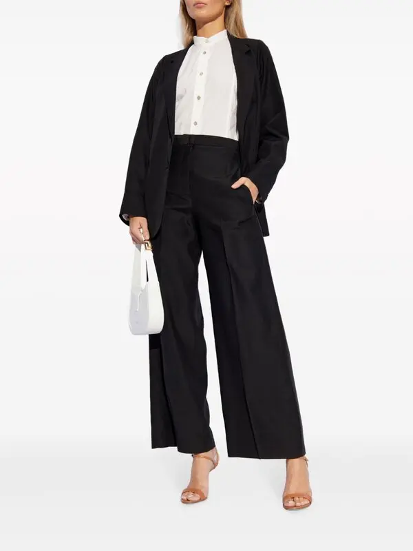 FORTE_FORTE Single-breasted Twill Blazer