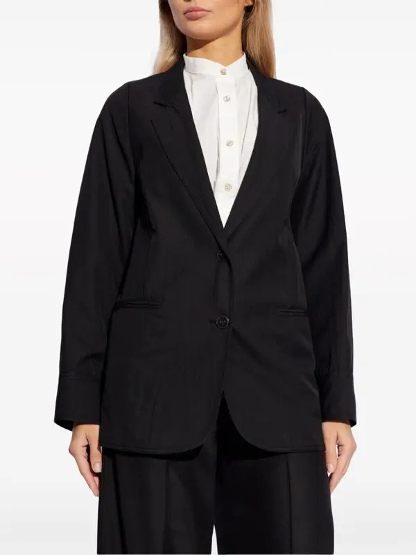 FORTE_FORTE Single-breasted Twill Blazer