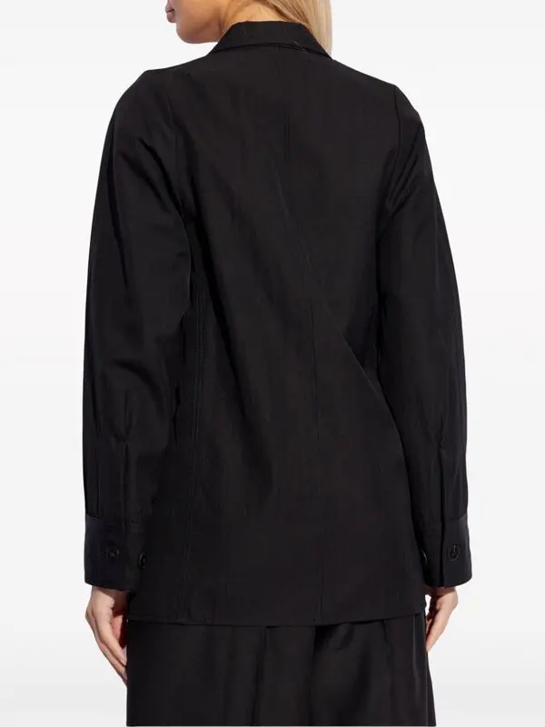 FORTE_FORTE Single-breasted Twill Blazer
