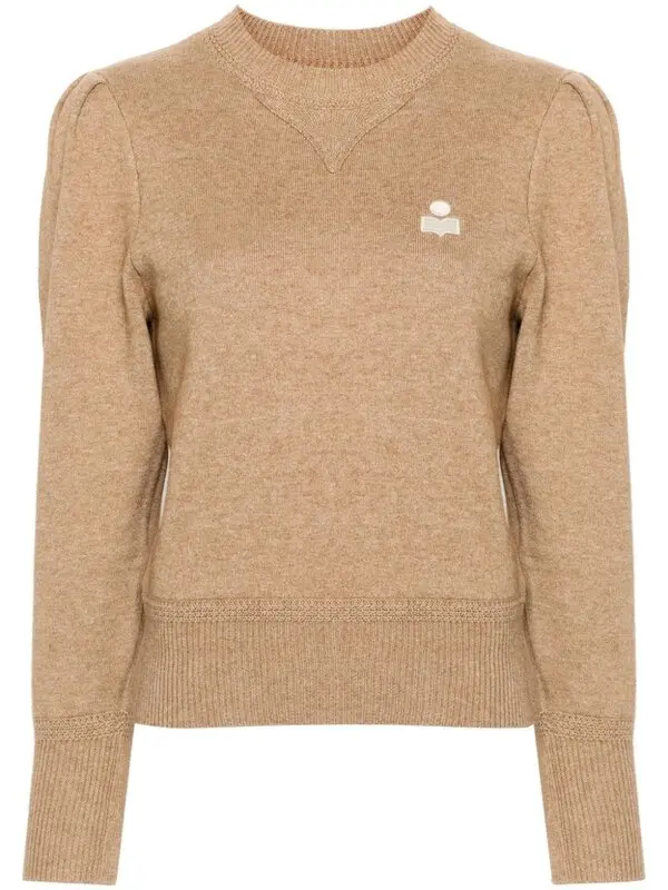 MARANT ETOILE Kelaya Logo-embroidered Jumper - Neutrals