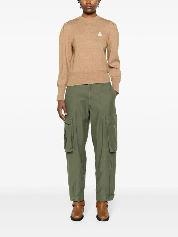 MARANT ETOILE Kelaya Logo-embroidered Jumper - Neutrals