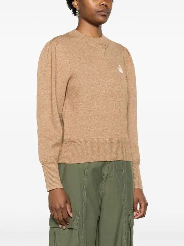 MARANT ETOILE Kelaya Logo-embroidered Jumper - Neutrals
