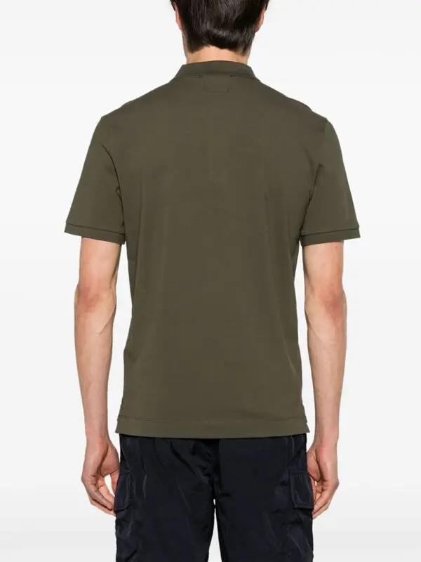 C.P. COMPANY Logo-embroidered Cotton Polo Shirt